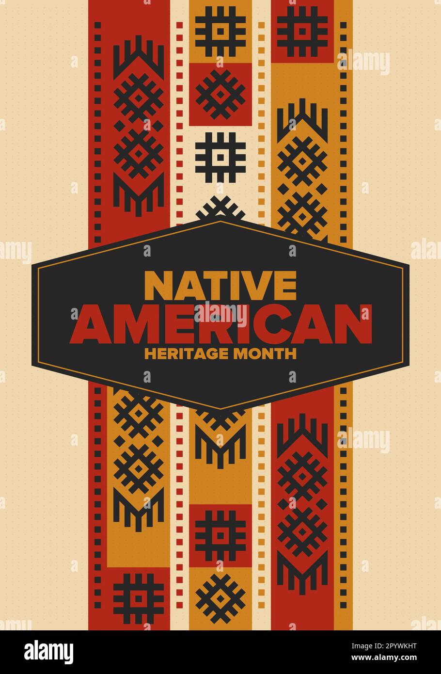 Native American Heritage Month in November. American Indian culture ...