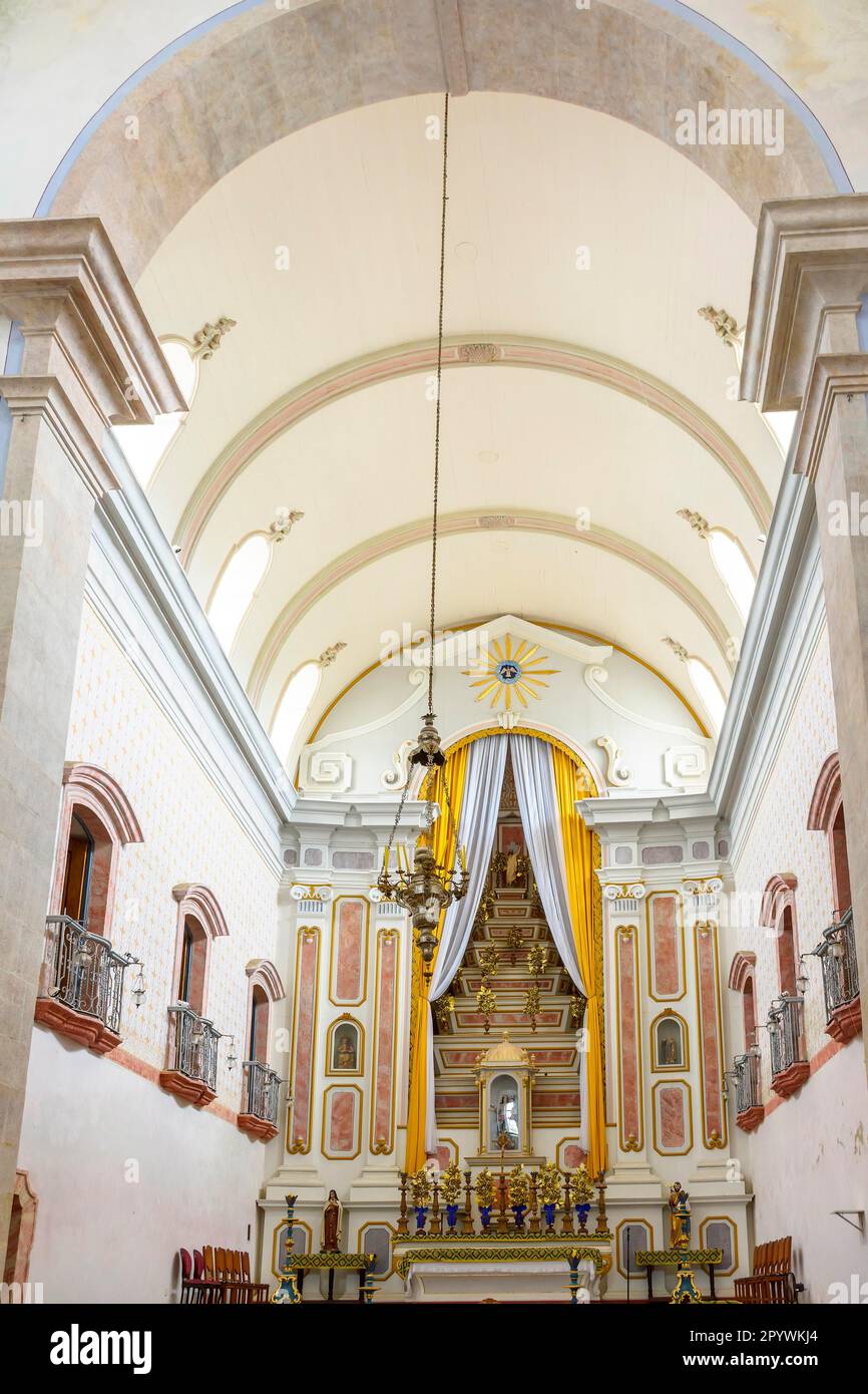 Old colonial style chapel from the 18th century in the historic city of ...