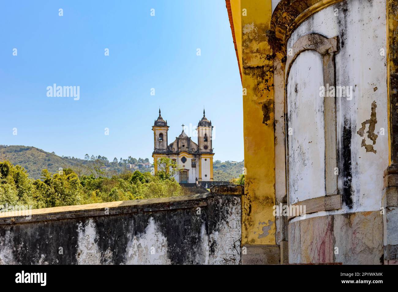 Two of the many historic churches in Baroque and colonial style from ...