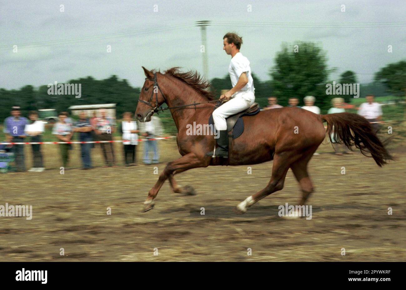 Brandenburg-Saxony / Minorities / Slavs / 1996 1996, Stubble riding of ...