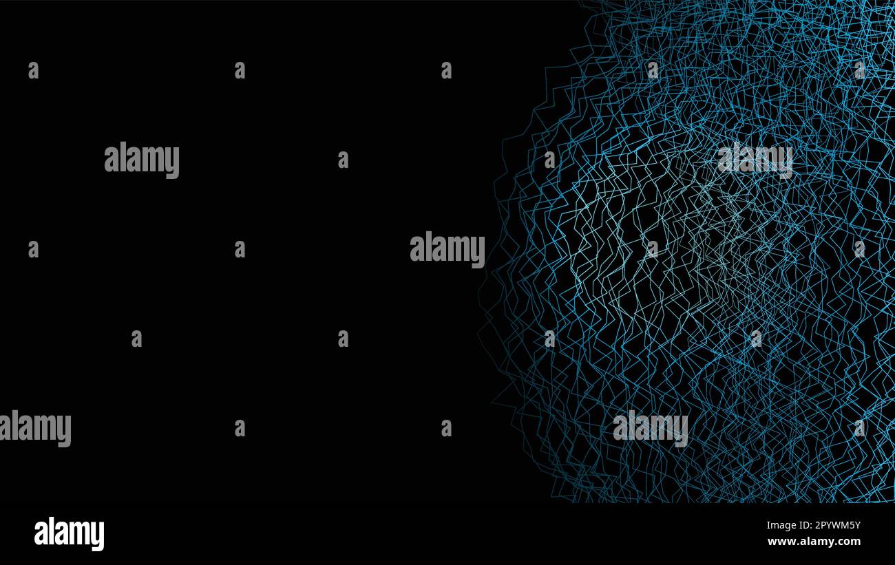 Glowing entangled Lines on Black Stock Vector Image & Art - Alamy