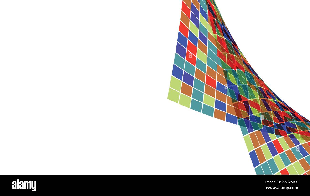 Abstract Mosaic Shape on White Stock Vector Image & Art - Alamy