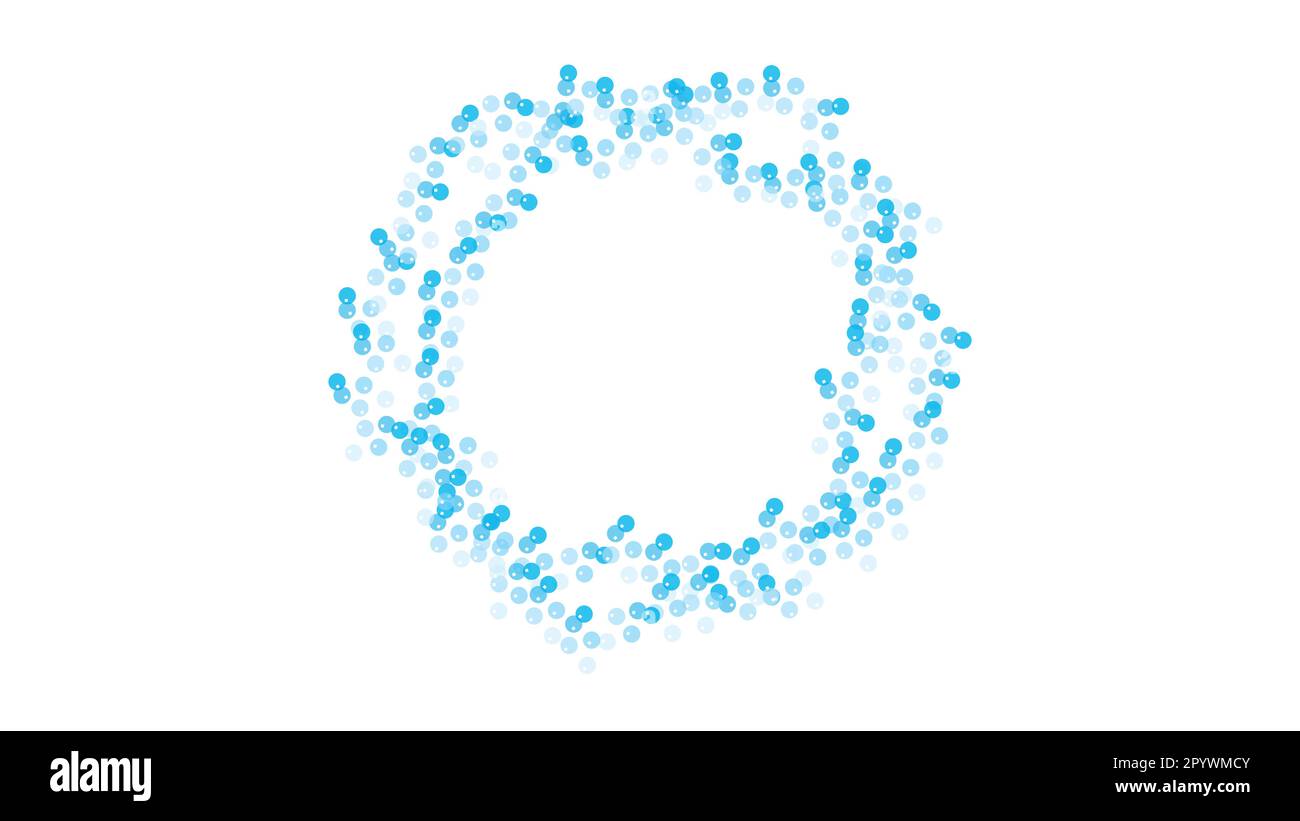 Circular Frame with Blue Bubbles on White Stock Vector Image & Art - Alamy