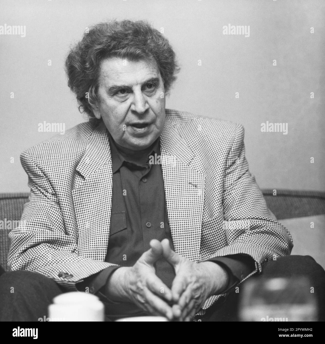 Mikis Theodorakis in Cologne. [automated translation] Stock Photo - Alamy
