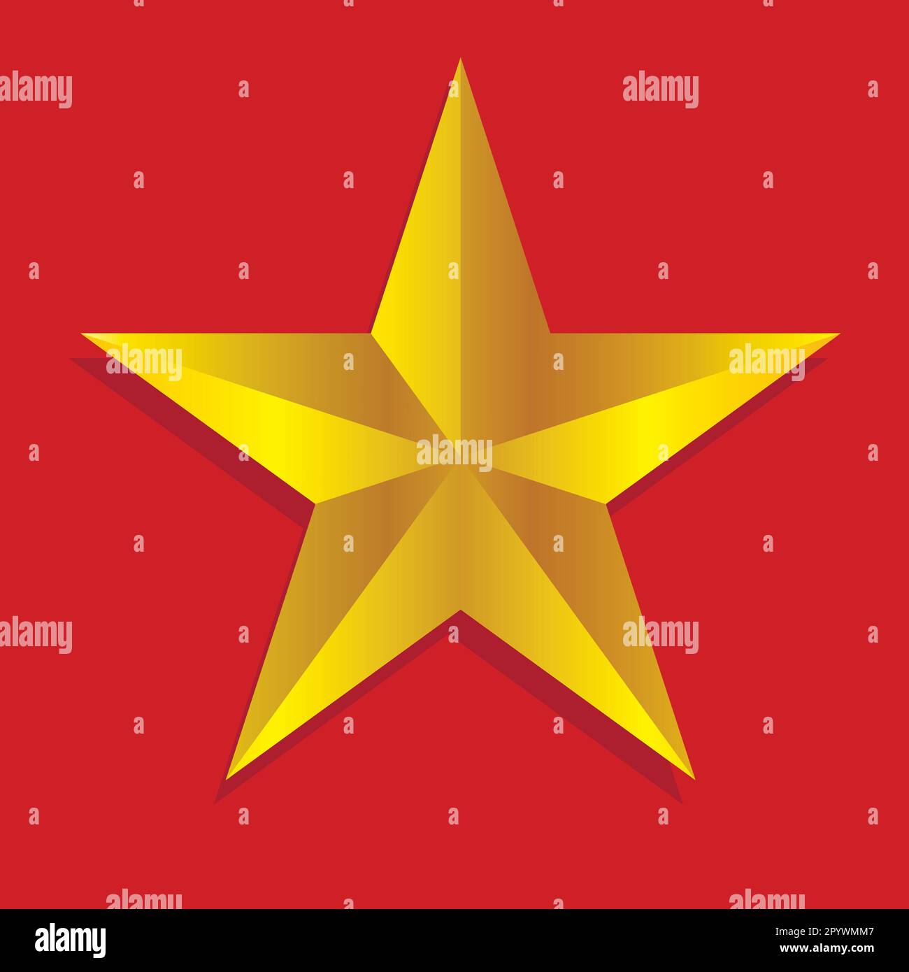 3d red yellow medal Stock Vector Images - Alamy