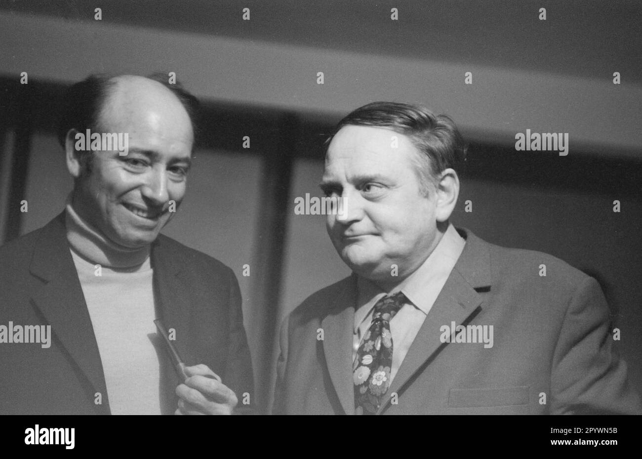 The illustrator Kurt Halbritter (left) and the writer Robert Wolfgang ...