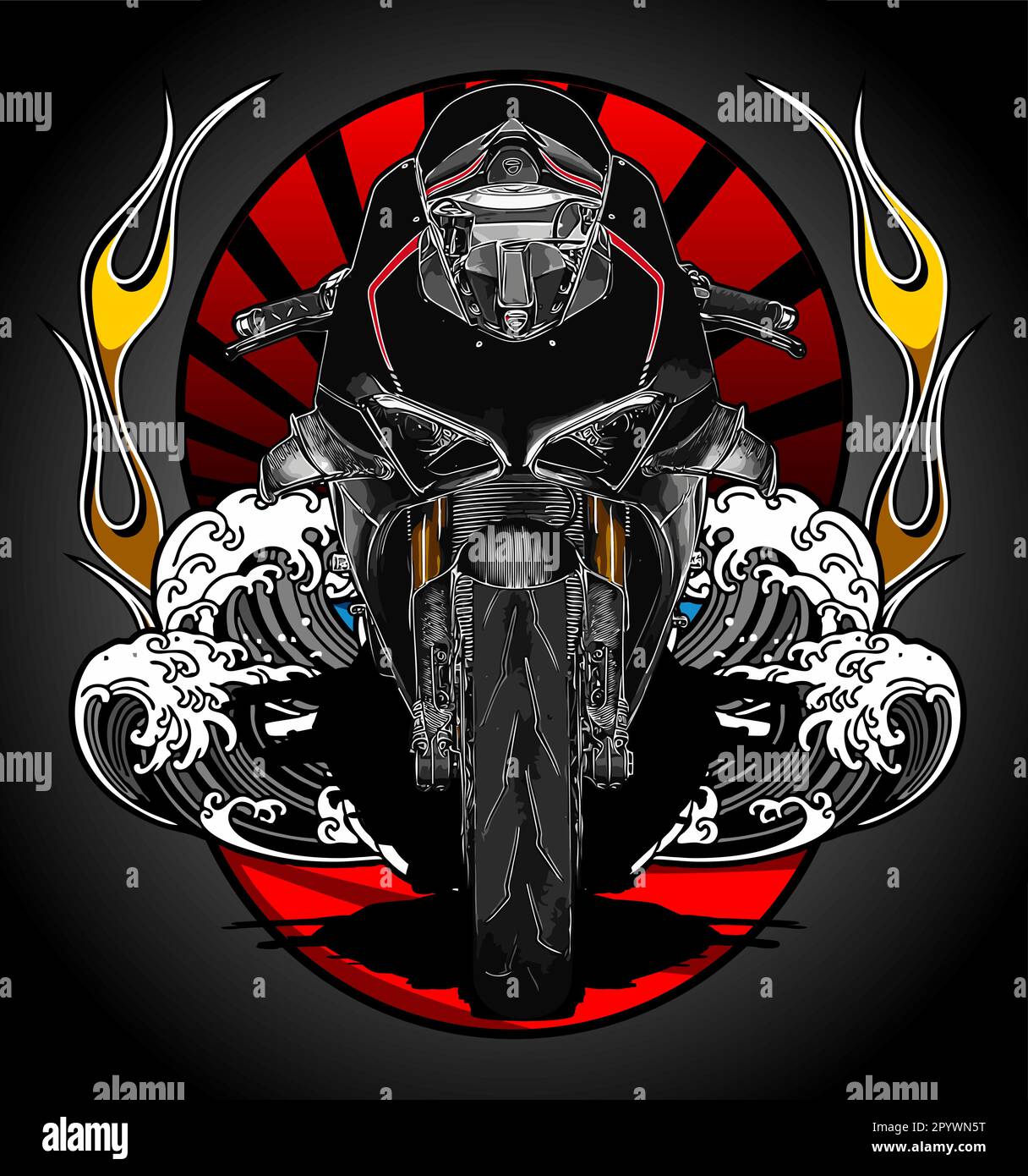motorcycles vector template Stock Vector Image & Art - Alamy