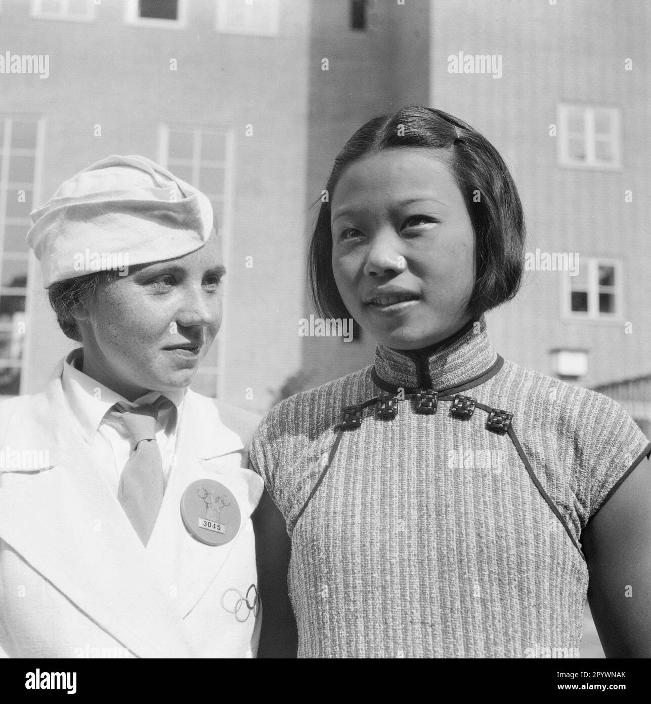 Hostess and verm. Japanese delegates during the Summer Olympics at the ...