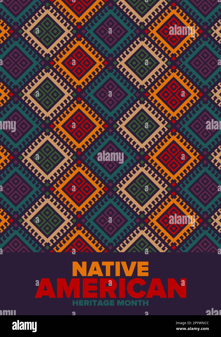Native American Heritage Month in November. American Indian culture ...