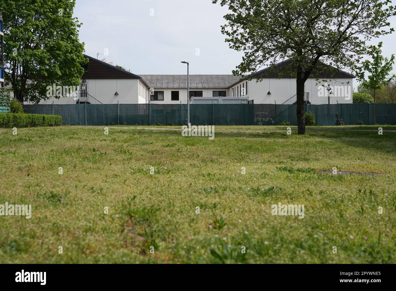 Berlin, Germany. 05th May, 2023. The white buildings with the detention ...