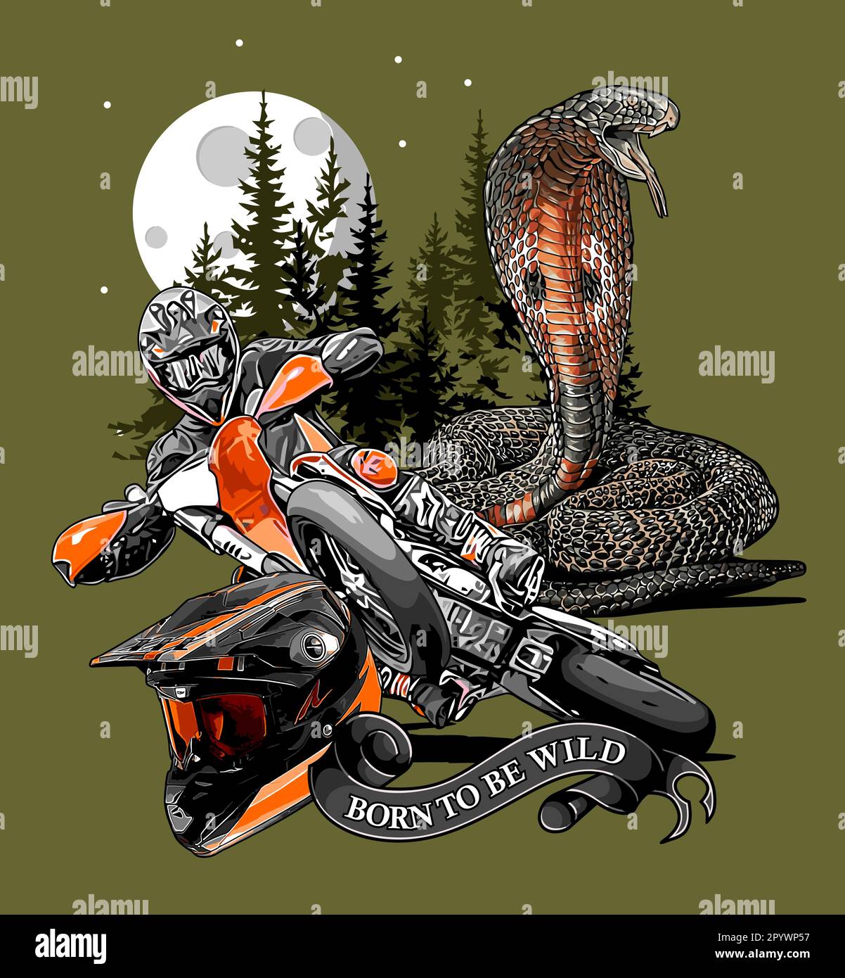 biker vector template Stock Vector Image & Art - Alamy