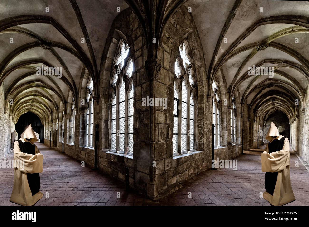 Representing two monks hi-res stock photography and images - Alamy