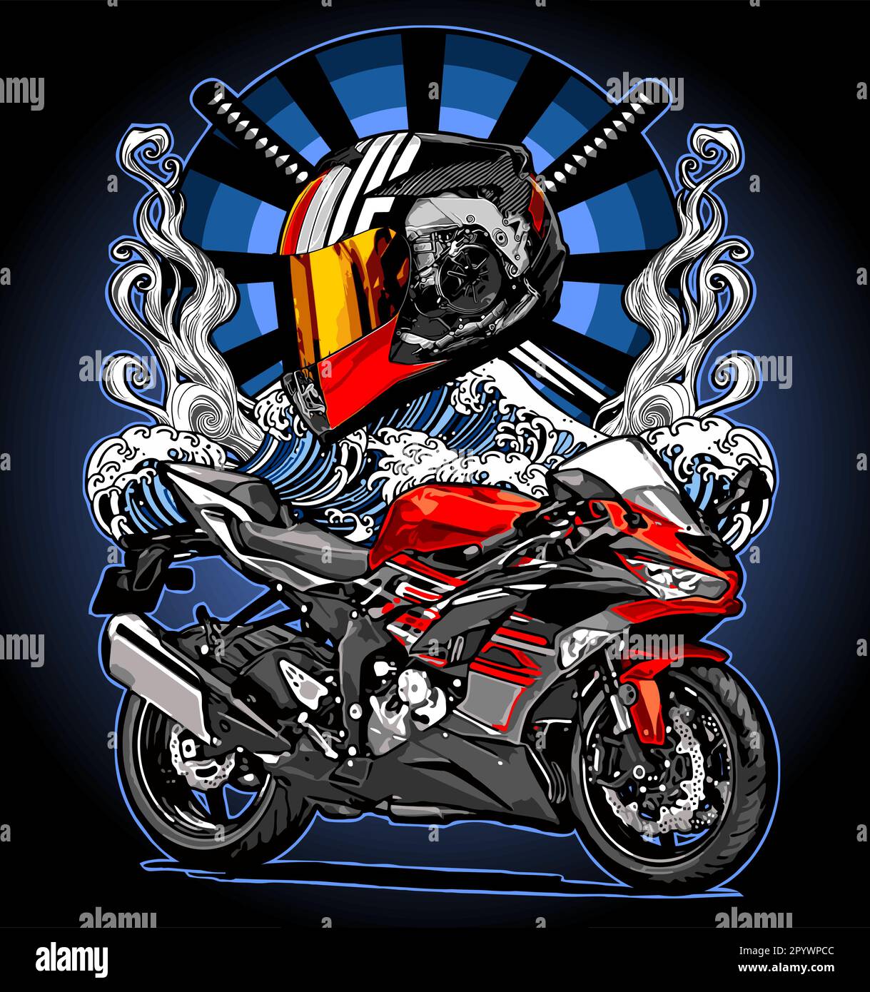 motorcycles vector template Stock Vector Image & Art - Alamy