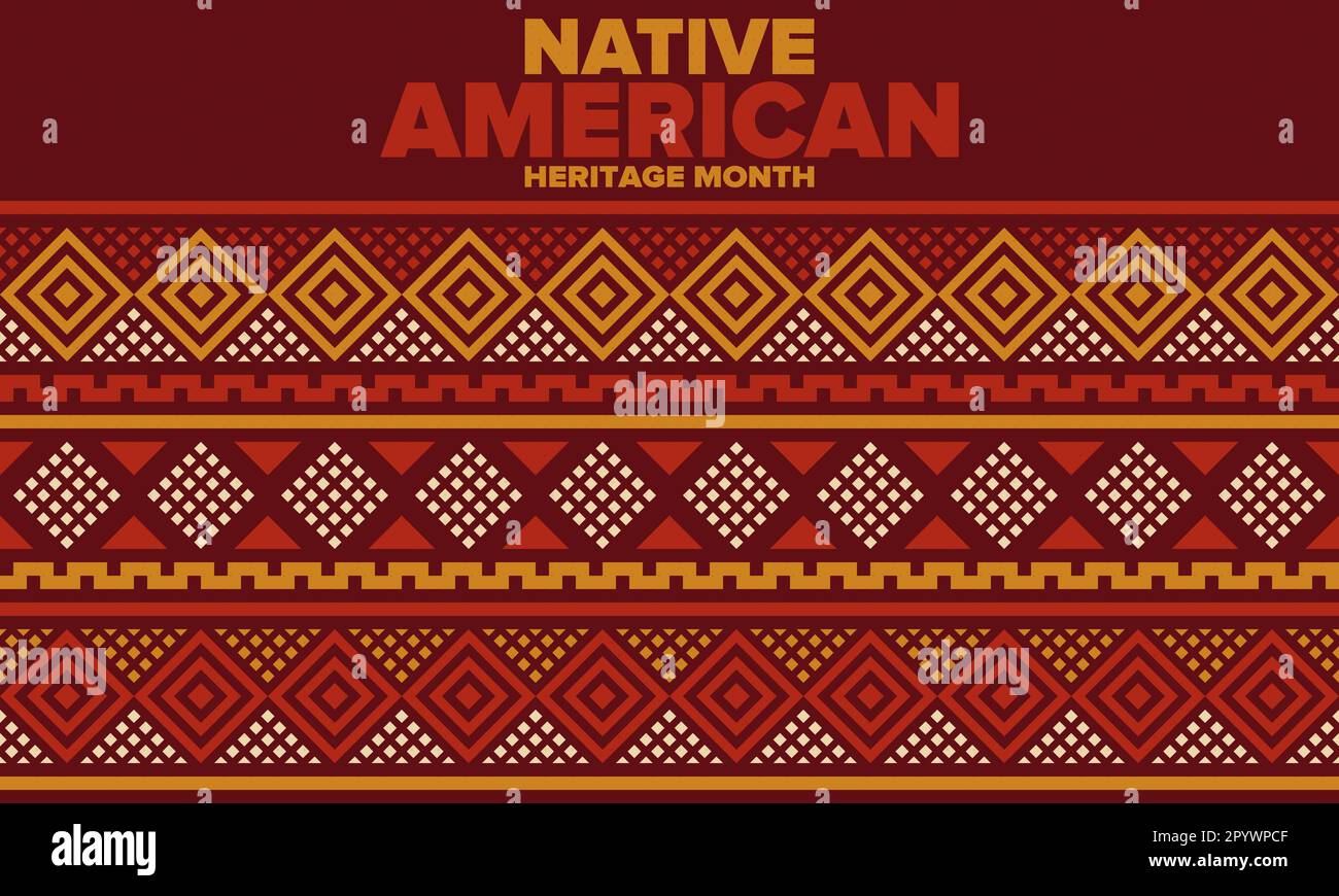 Native American Heritage Month in November. American Indian culture ...