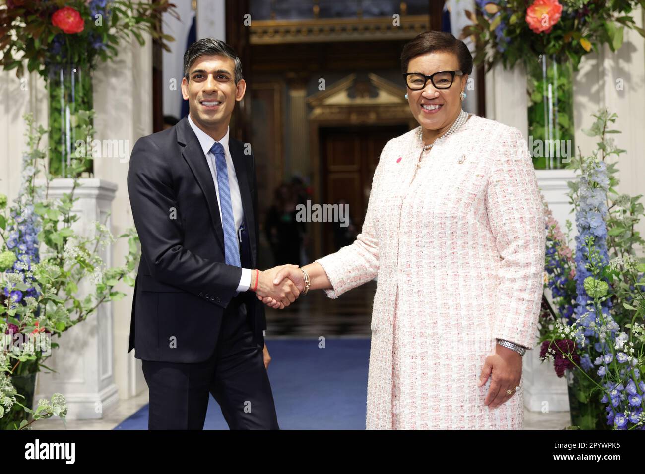 Prime Minister Rishi Sunak and Commonwealth Secretary General, Baroness ...