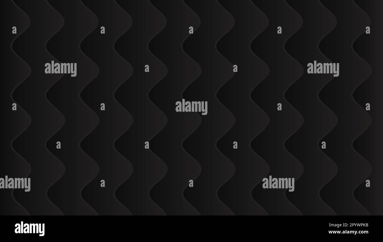 Black Background with Wavy Lines Stock Vector Image & Art - Alamy