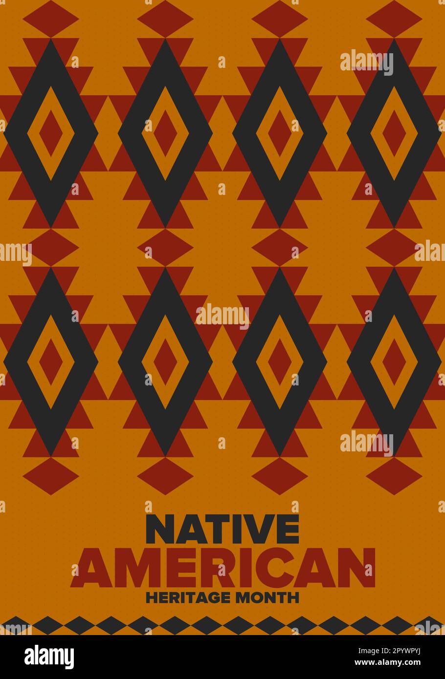 Native American Heritage Month in November. American Indian culture ...