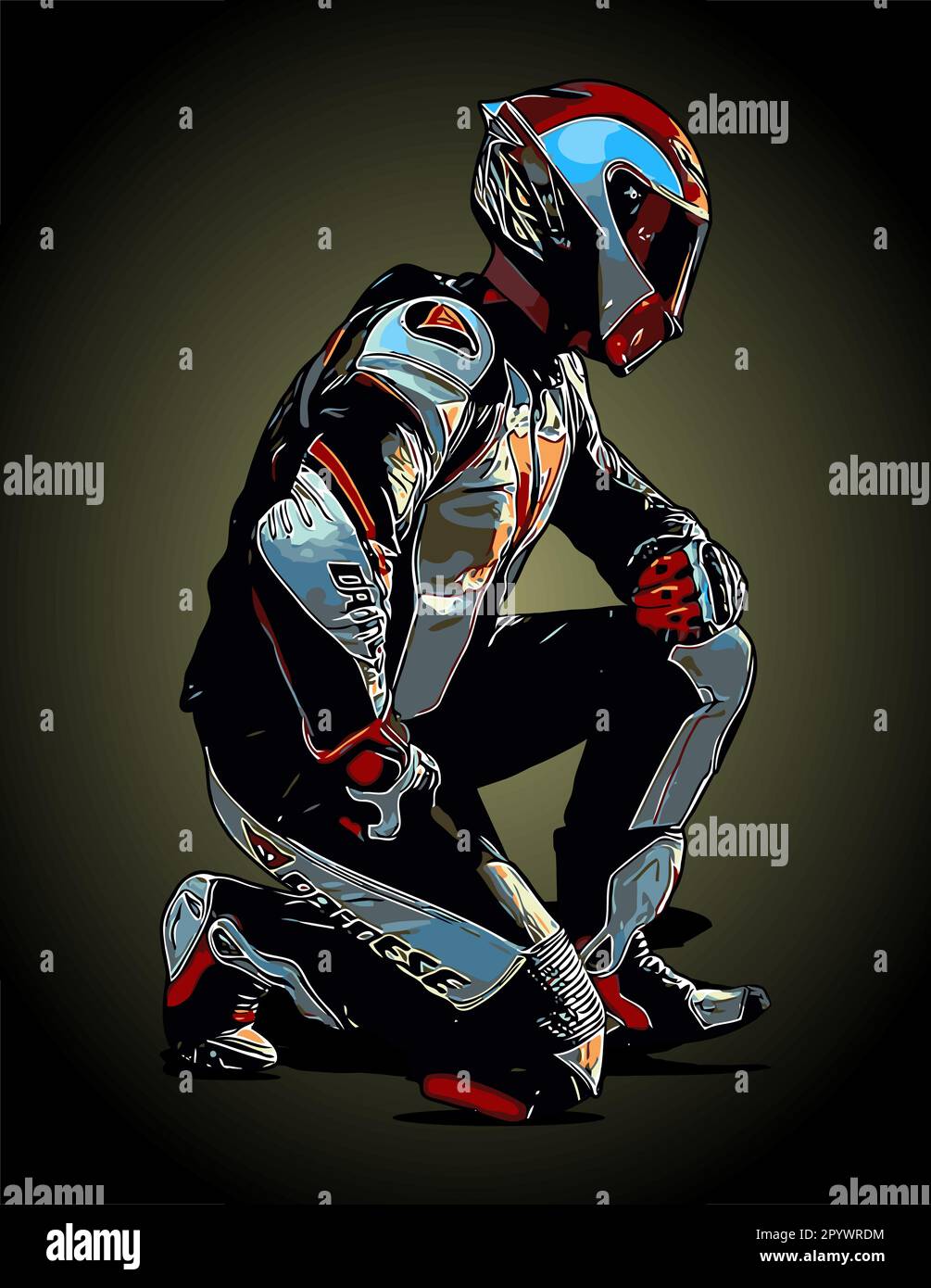 biker vector template Stock Vector Image & Art - Alamy