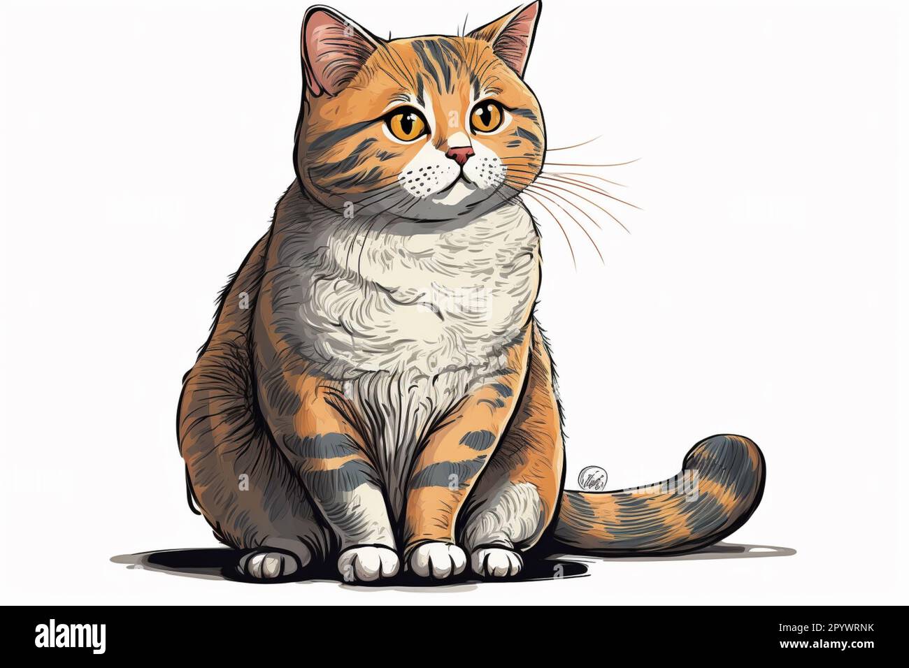 White belly cat Cut Out Stock Images & Pictures - Alamy