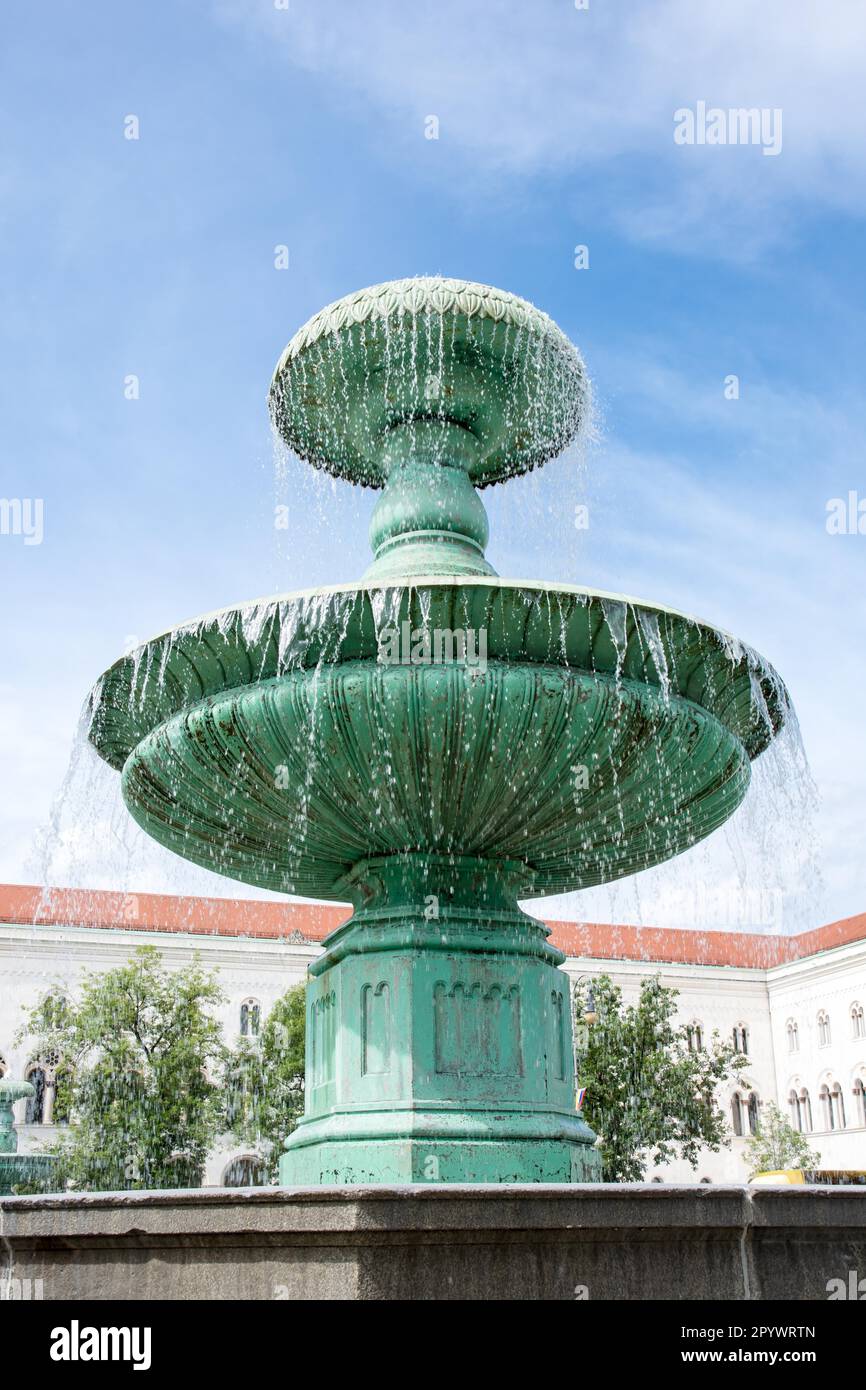 Fountain at the Ludwig Maximilian University of Munich Stock Photo - Alamy