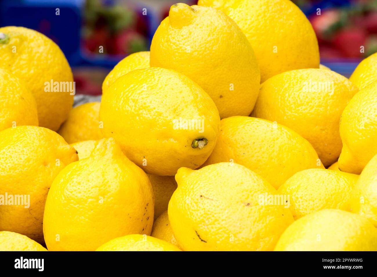 Healthy lemons at the market Stock Photo - Alamy