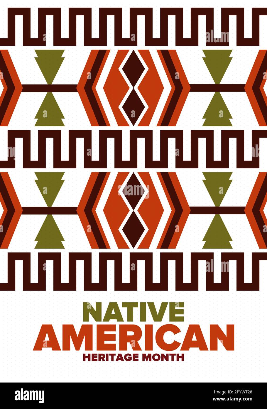 Native American Heritage Month in November. American Indian culture ...