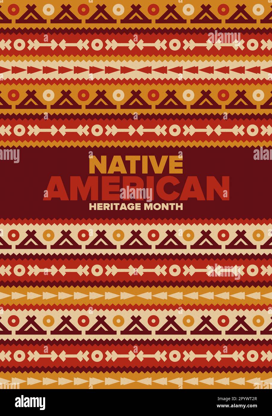 Native American Heritage Month in November. American Indian culture ...