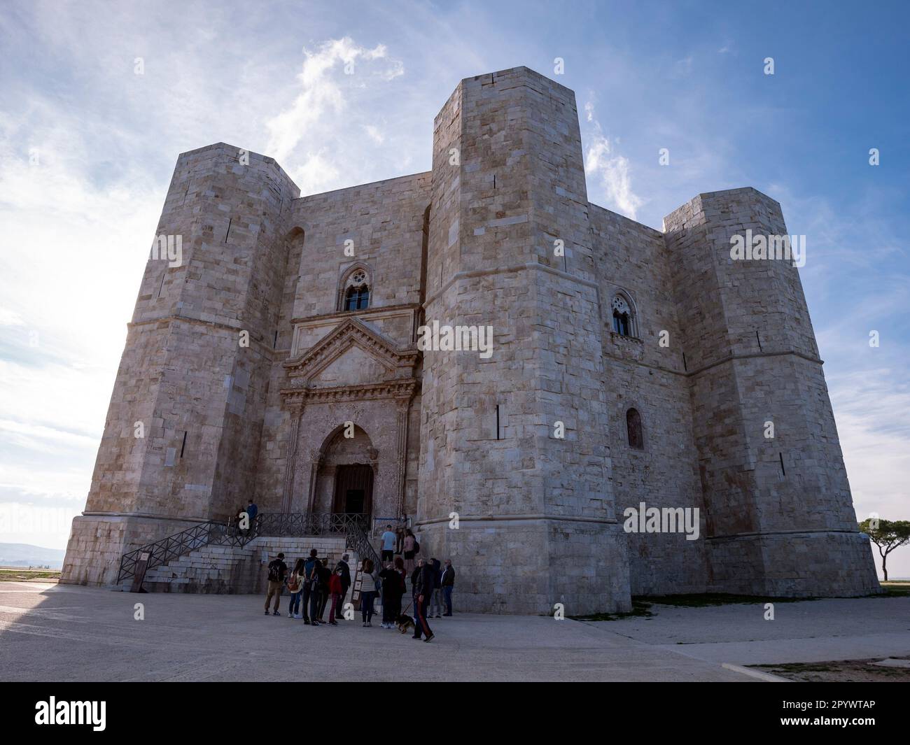 ANDRIA, ITALY - OCTOBER 30, 2021: Landscape with Castel del Monte in ...