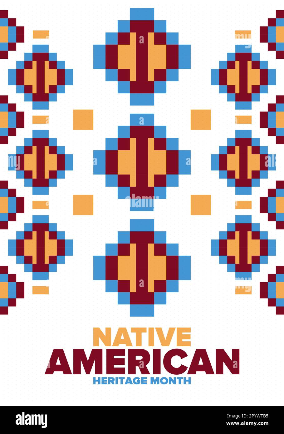 Native American Heritage Month in November. American Indian culture ...