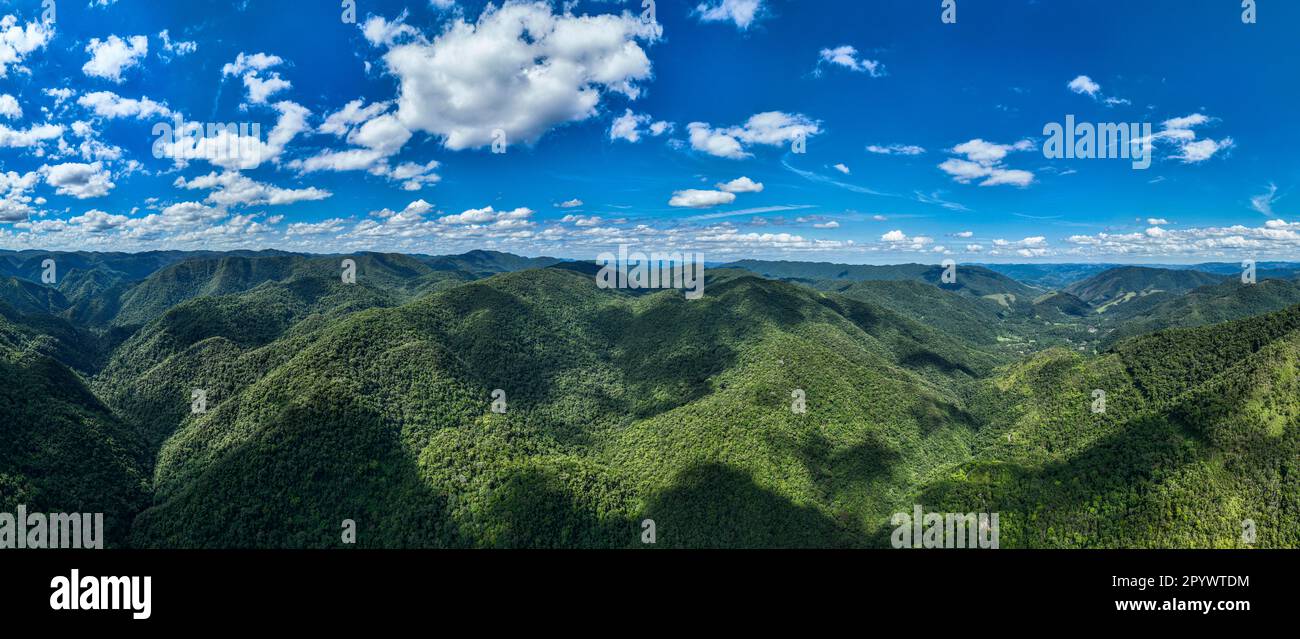 Aerial of the Unesco site Atlantic Forest South-East Reserves, Alto ...