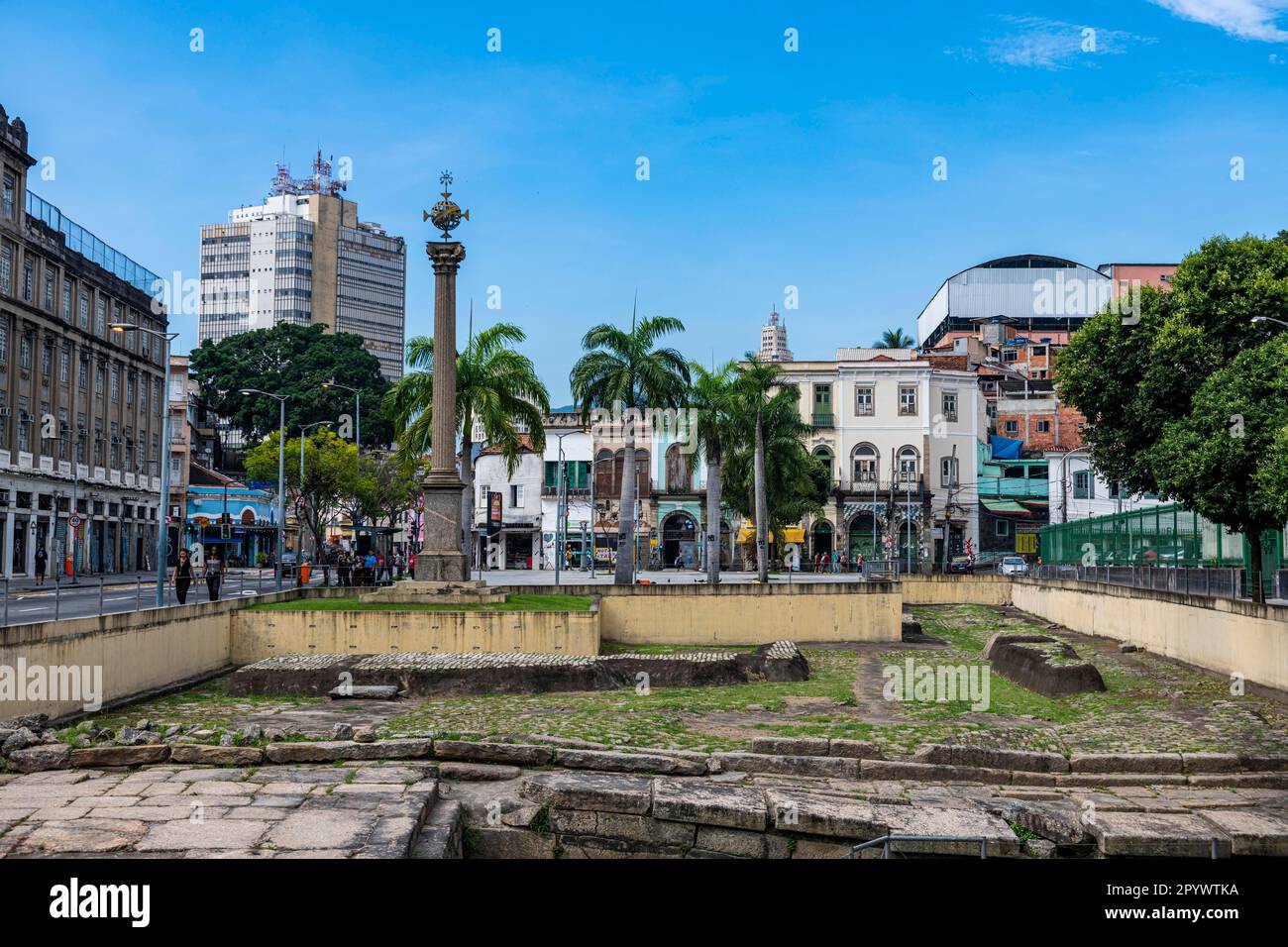 Unesco site Valongo wharf, port of Rio de Janeiro, Brazil Stock Photo ...