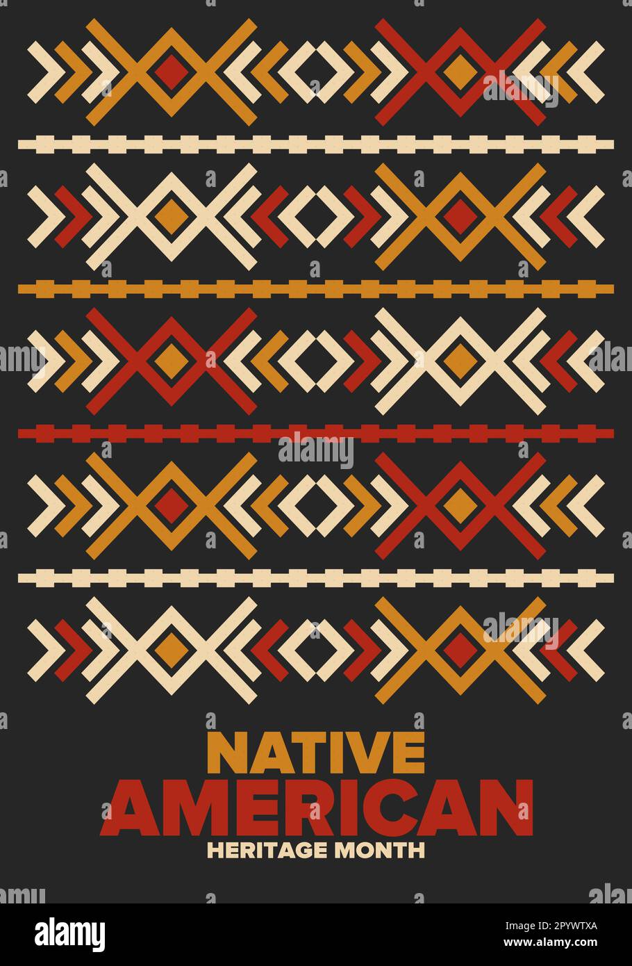 Native American Heritage Month in November. American Indian culture ...