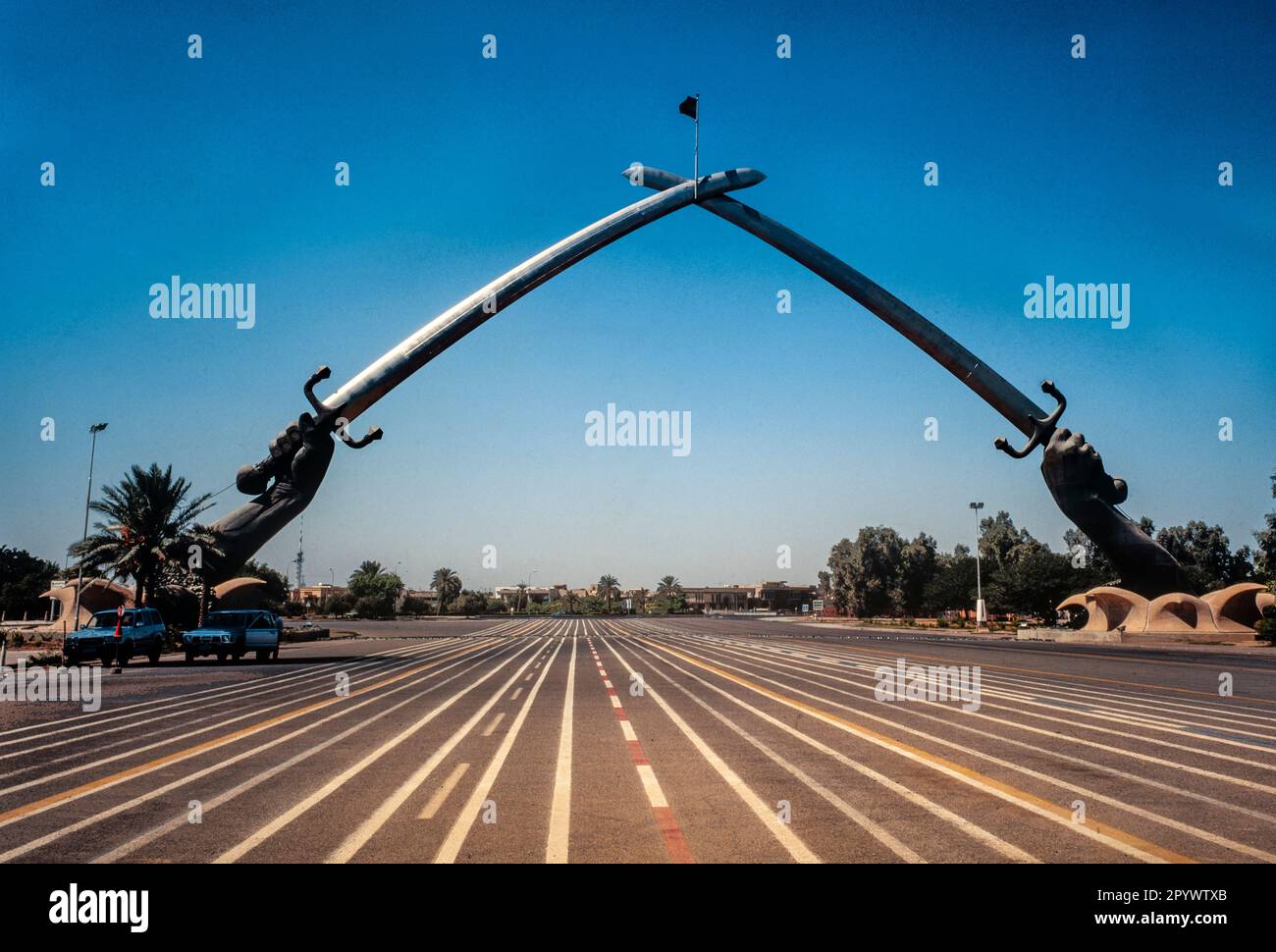 The Victory Arch, officially known as the Swords of Qādisīyah، and ...