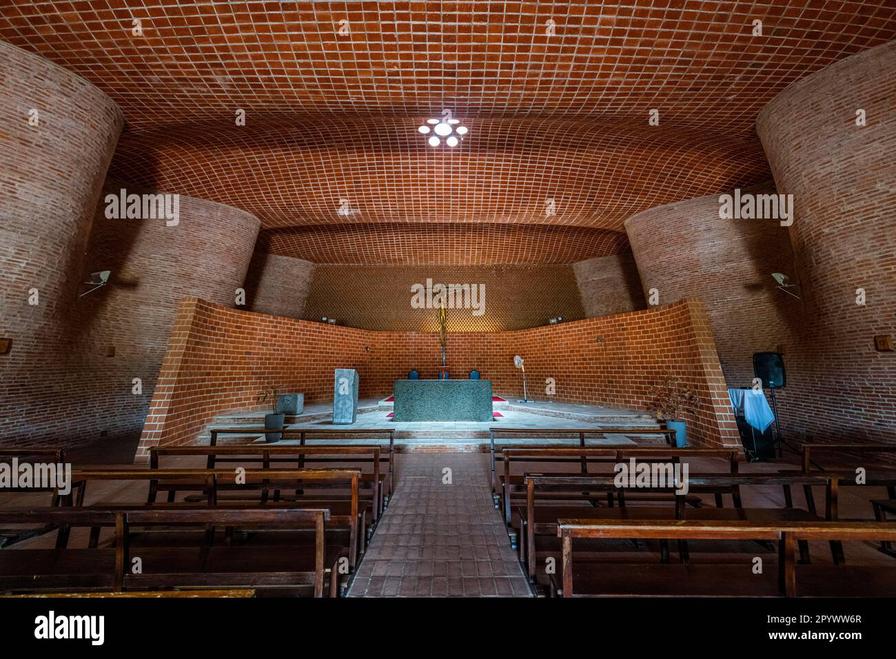 Interior of the Unesco world heritage site, the work of engineer Eladio ...