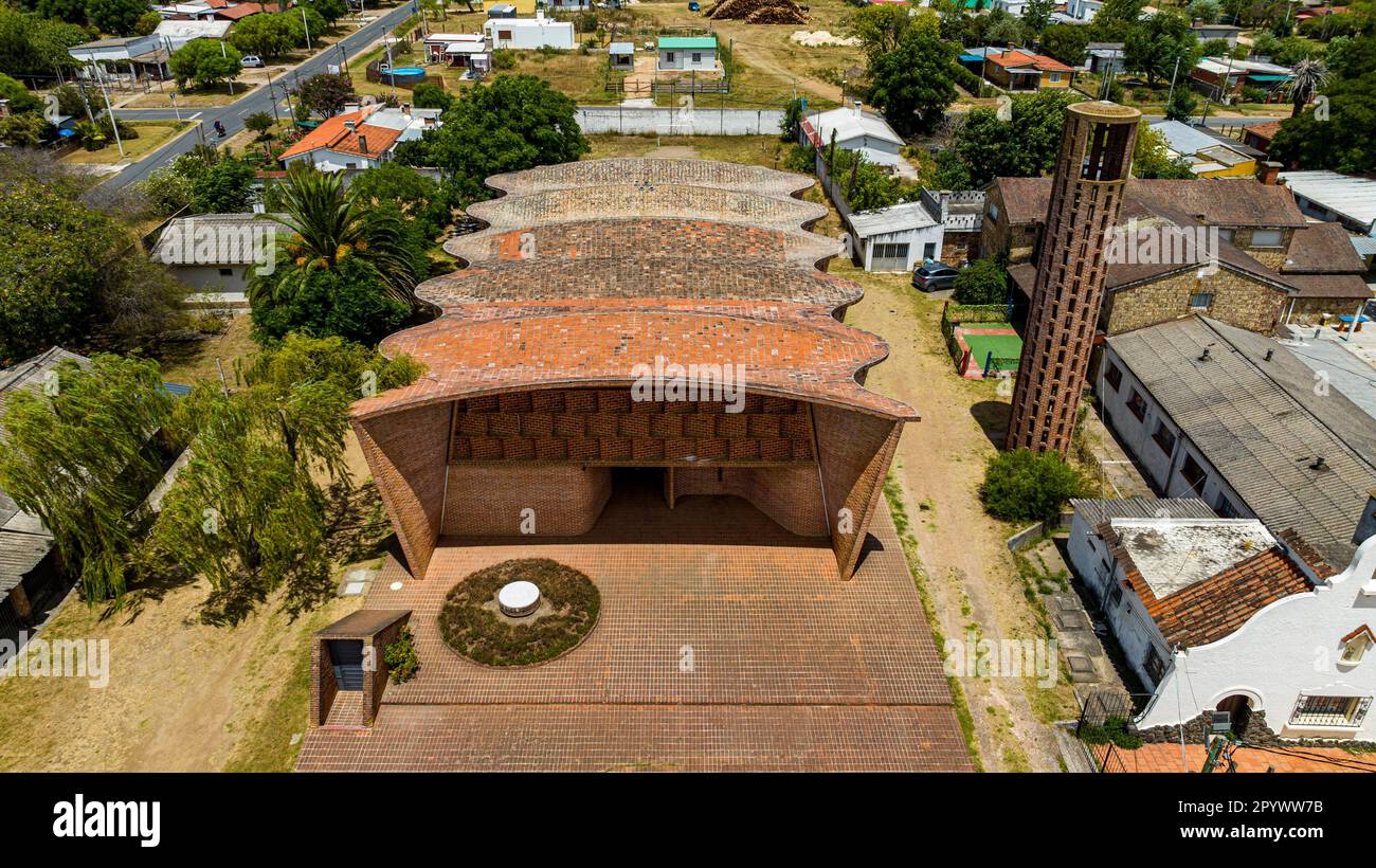 Aerial of the Unesco world heritage site, the work of engineer Eladio ...