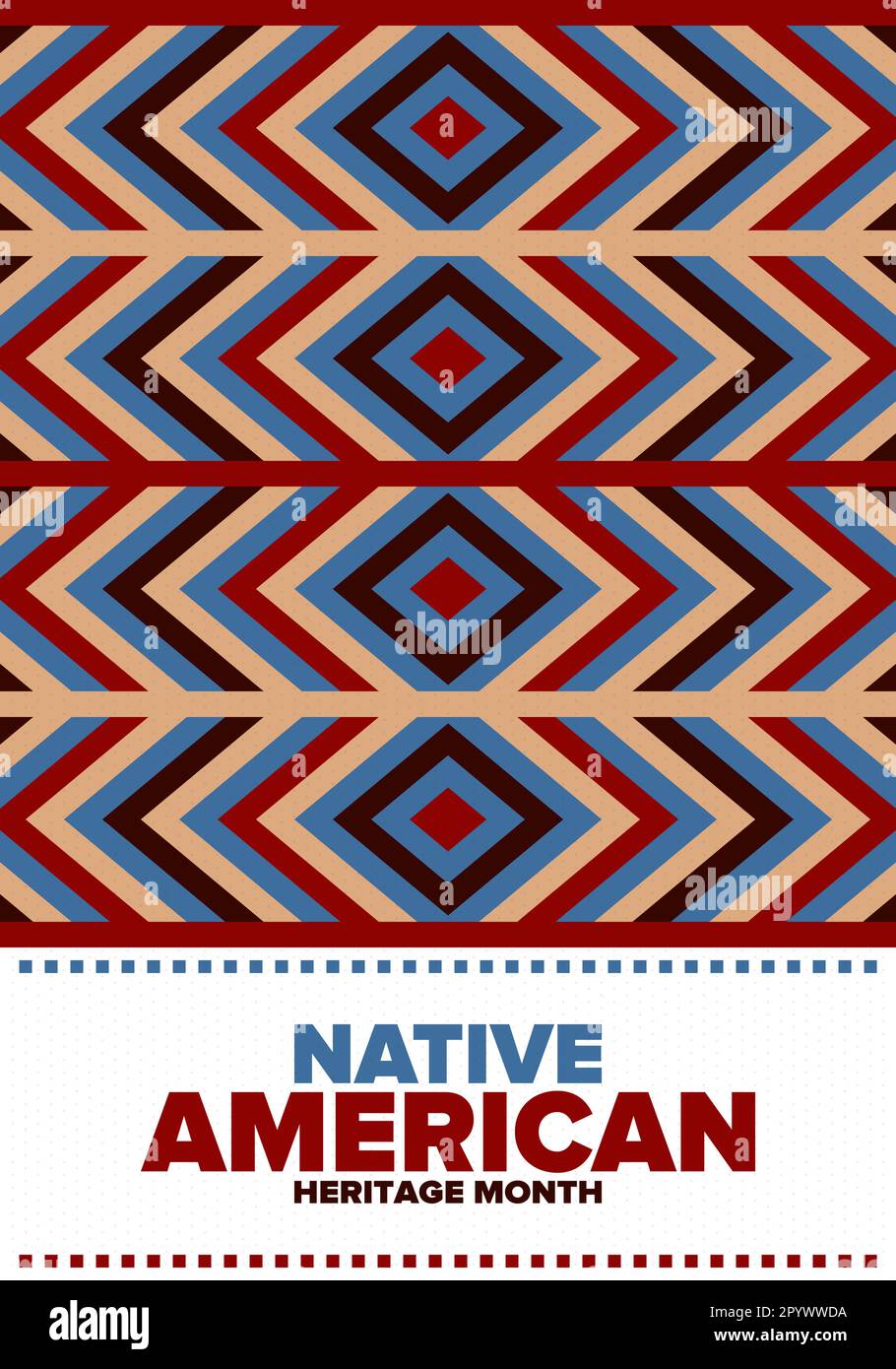 Native American Heritage Month in November. American Indian culture ...