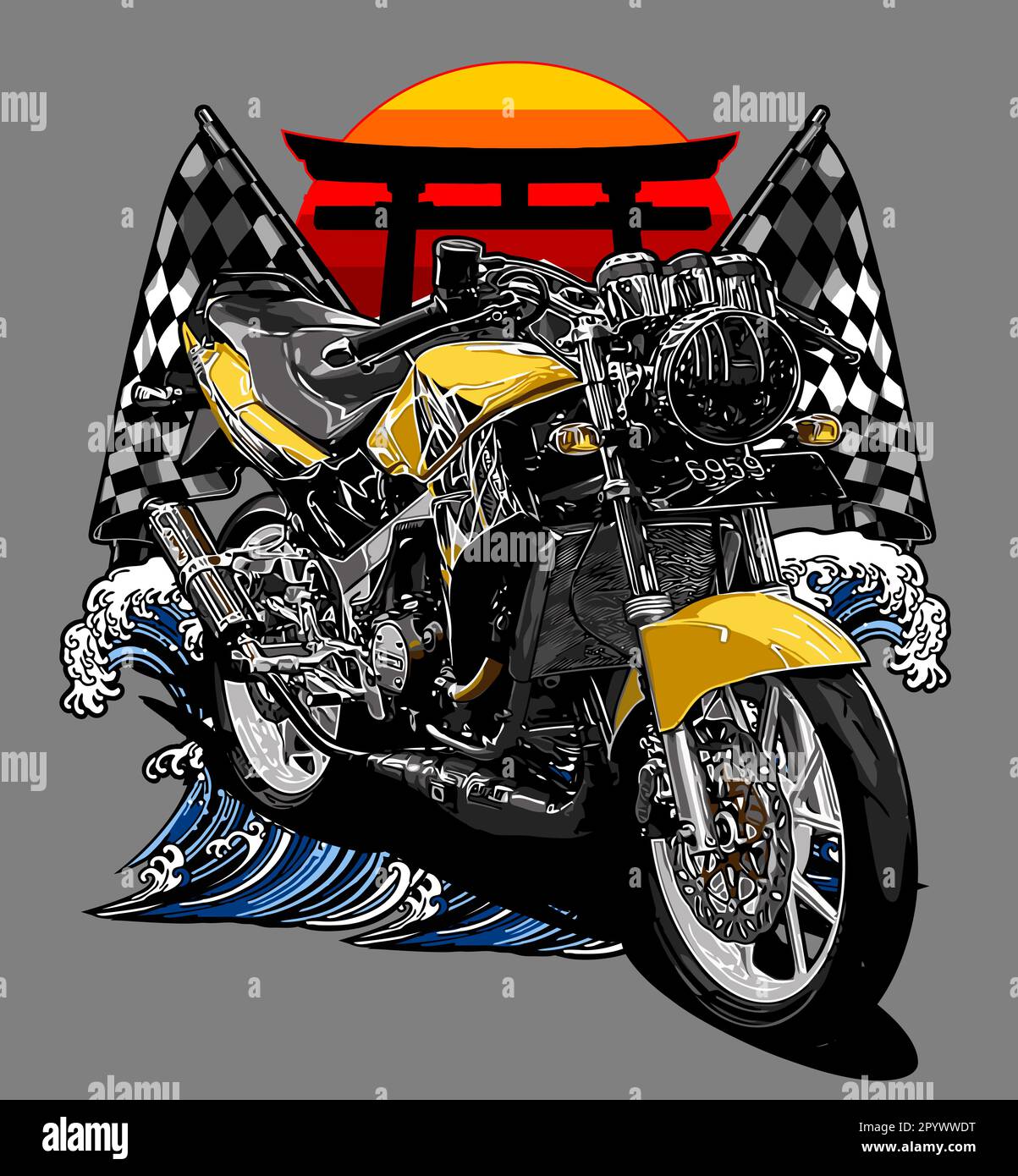 motorcycles vector template Stock Vector Image & Art - Alamy