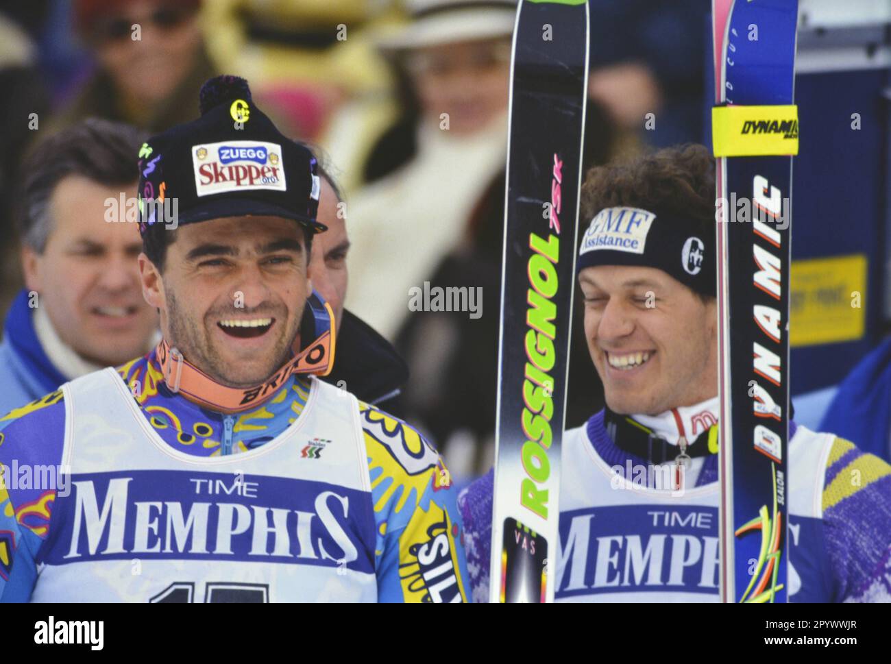 Alpine Skiing World Cup 1991/1992 Kitzbuehel Slalom 19.01.1992 Alberto ...