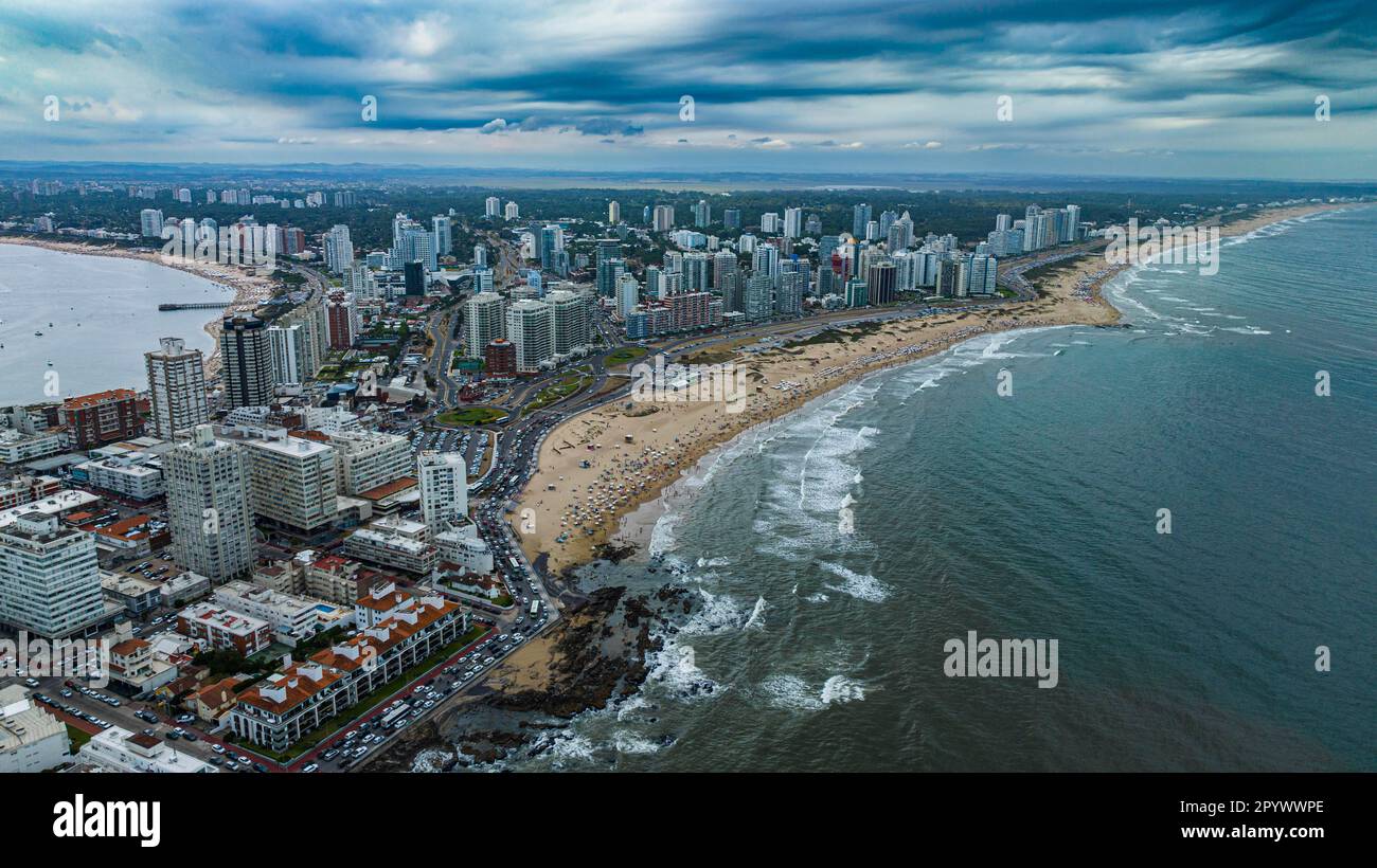 Aerial of Punta del Este, Uruguay Stock Photo - Alamy