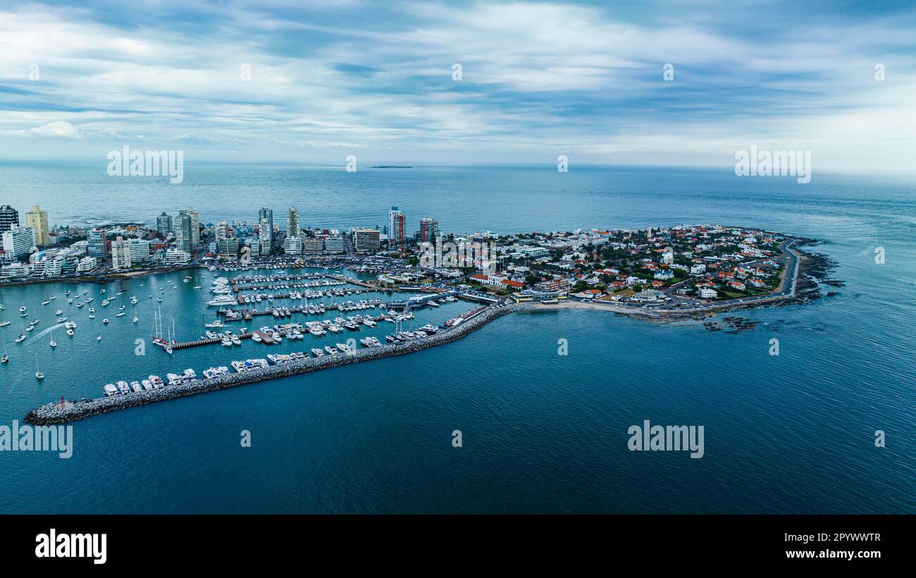 Aerial of Punta del Este, Uruguay Stock Photo - Alamy