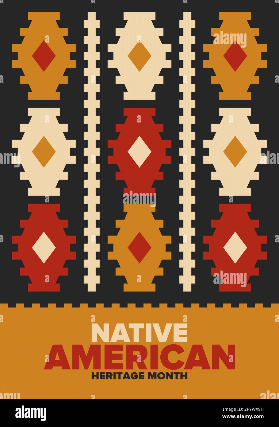 Native American Heritage Month in November. American Indian culture ...