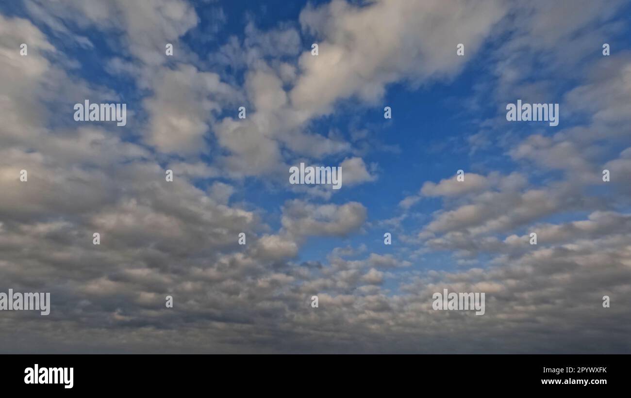 pretty yellow, blue and orange light sunrise clouds skyscape - photo of ...