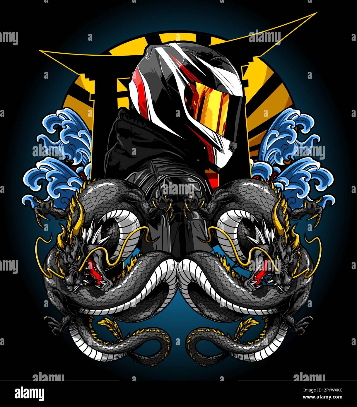 biker vector template Stock Vector Image & Art - Alamy