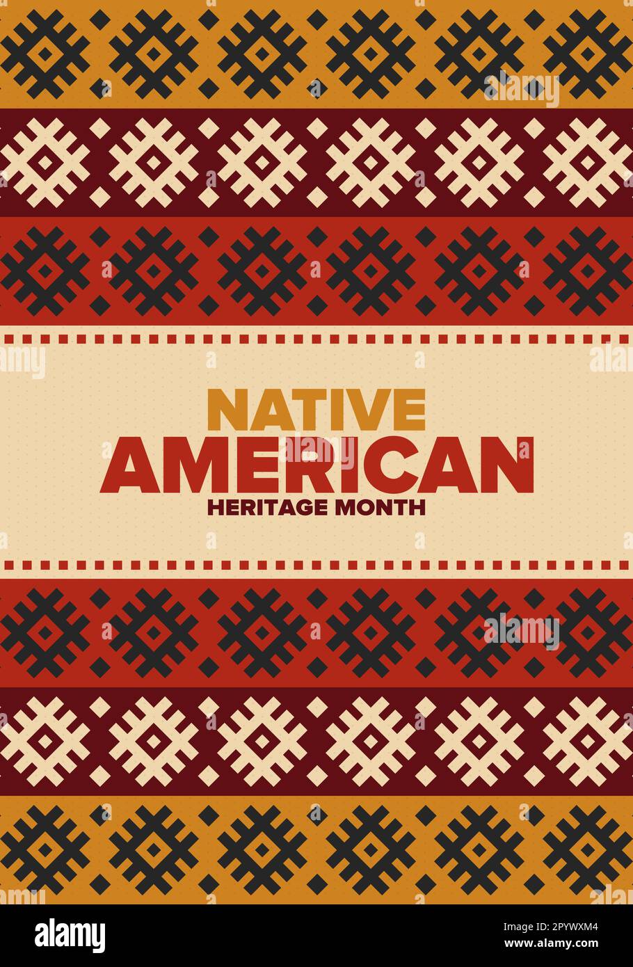 Native American Heritage Month in November. American Indian culture ...