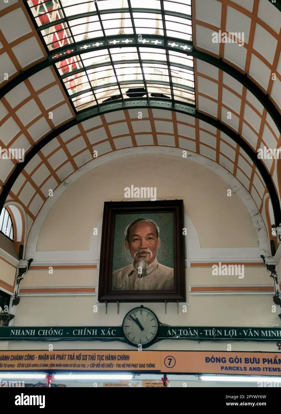 Ho Chi Minh Stadt, Vietnam. 05th Mar, 2023. Main Post Office of Ho Chi ...