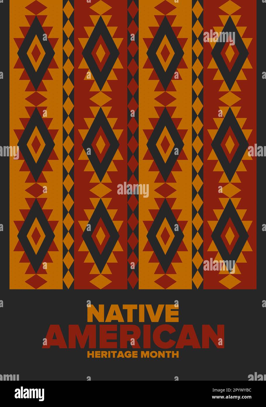 Native American Heritage Month in November. American Indian culture ...