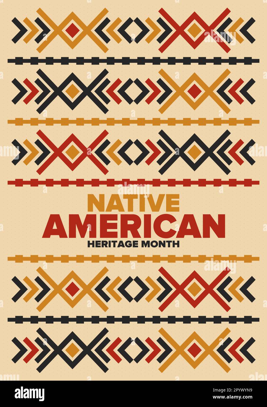 Native American Heritage Month in November. American Indian culture ...