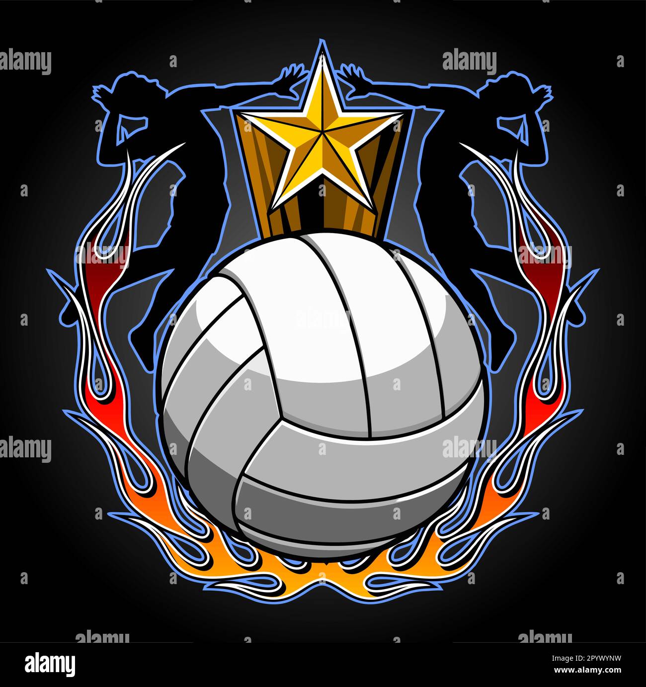 Voleyball vector hi-res stock photography and images - Alamy