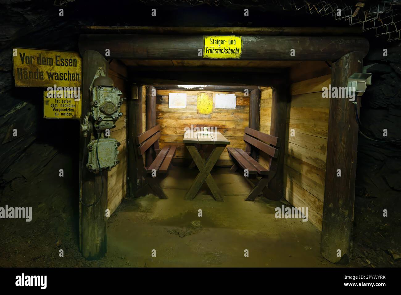 Wash your Hands, Rest place in Mine gallery, Rammelsberg mine site ...