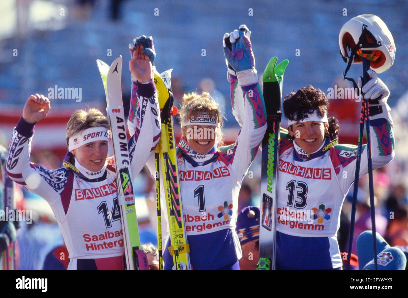 SKI ALPIN SEASON 90/91 WM 1991 Saalbach-Hinterglemm Combination Women ...